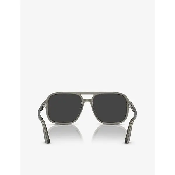 Persol Acetate Pilot-frame Sunglasses - Grey