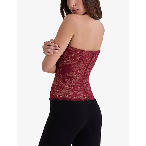 House Of Cb Yara Strapless Lace Top
