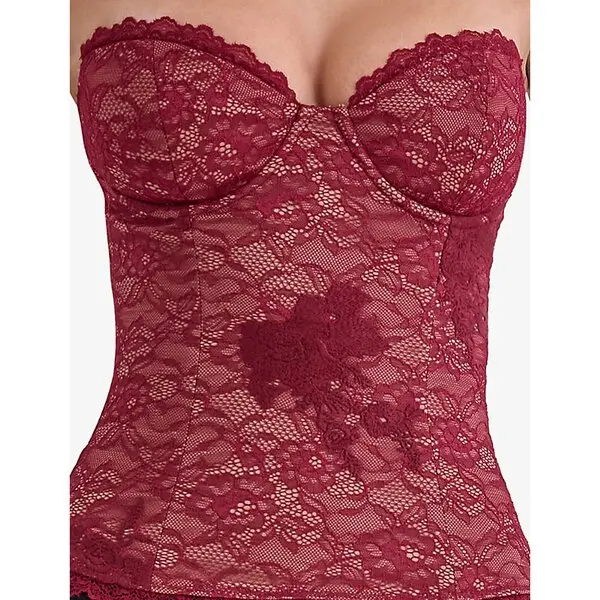 House Of Cb Yara Strapless Lace Top