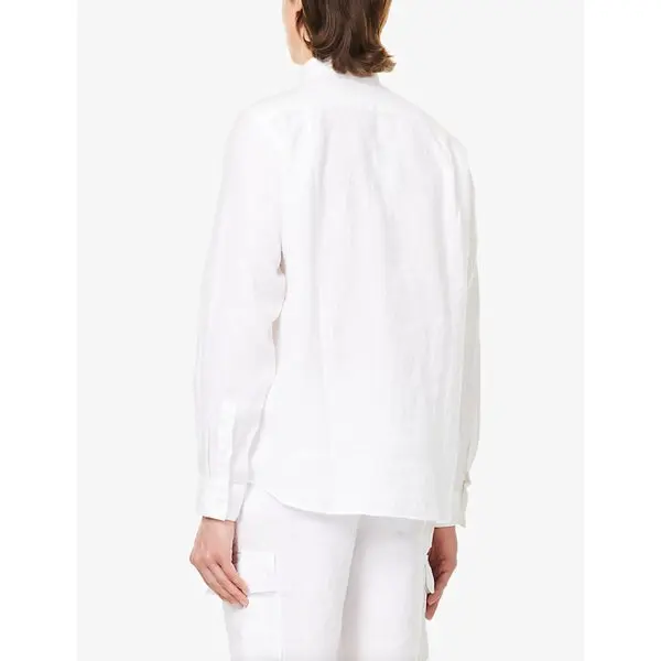 Vilebrequin Caroubis Logo-embroidered Linen Shirt