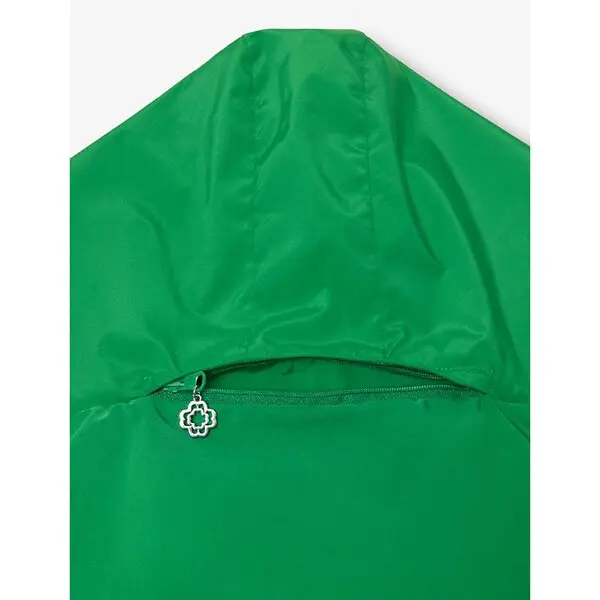 Maje Tie-up Shell Hood With Zipped Pockets
