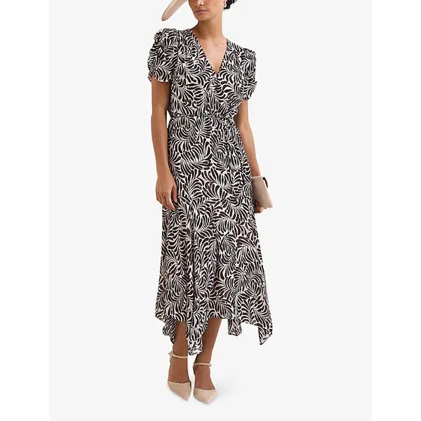 PHASE EIGHT Verity Shimmer Woven Midi Dress