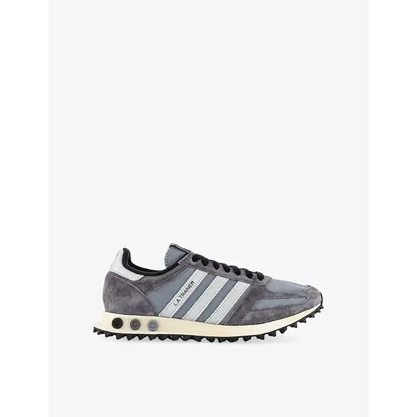 Adidas La Trainer Og Mesh And Suede Trainers - Silver