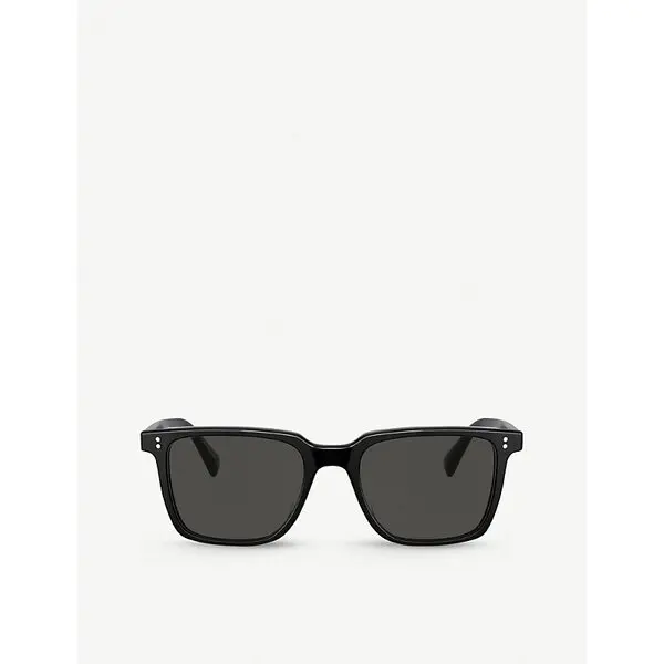 Oliver Spencer Lachman Sun Square Acetate Sunglasses - Black