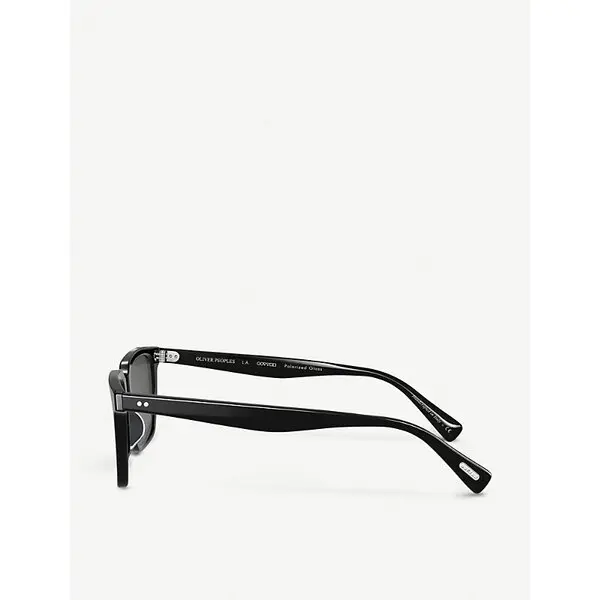 Oliver Spencer Lachman Sun Square Acetate Sunglasses - Black