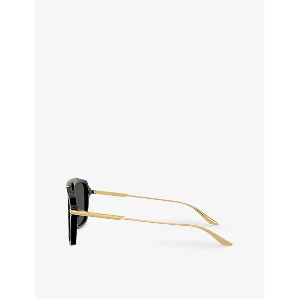 Dolce & Gabbana Dg4477 Pilot-frame Acetate Sunglasses - Black