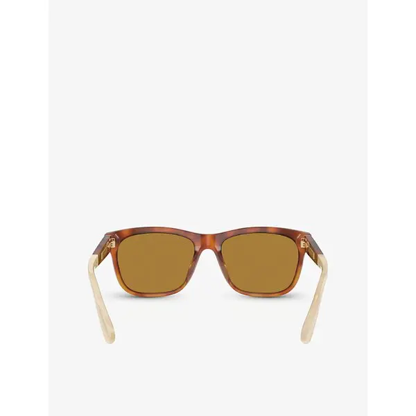 Brunello Cucinelli Pillow-frame Acetate Sunglasses - Brown