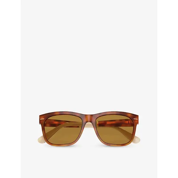Brunello Cucinelli Pillow-frame Acetate Sunglasses - Brown