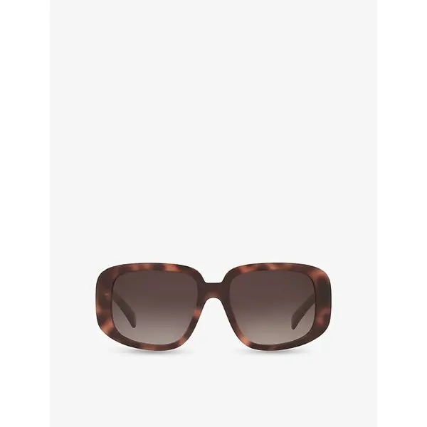 Celine Cl40299u Square-frame Tortoiseshell Acetate Sunglasses - Brown