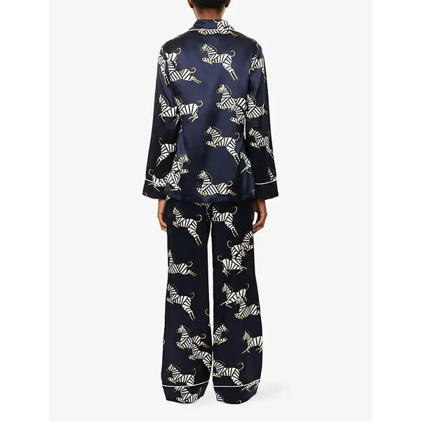 Olivia Von Halle Lila Zizi Silk-satin Pyjama Set
