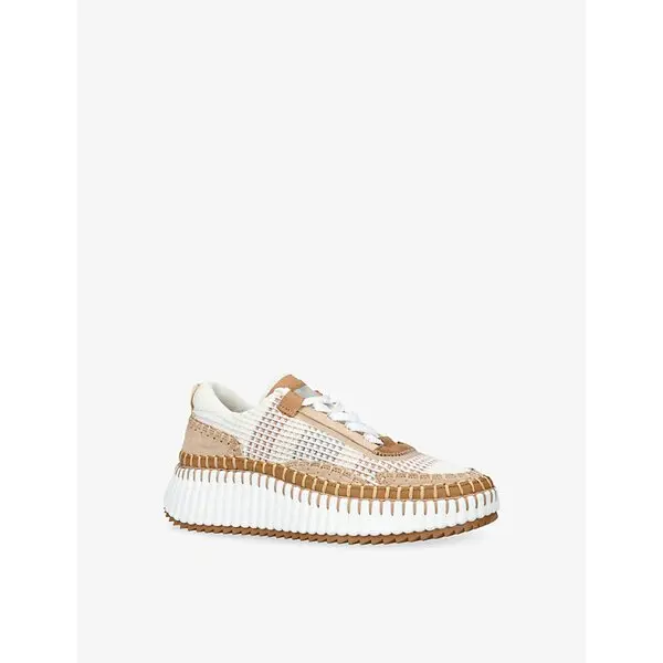 Chloé Woven Lace-up Trainers - Brown/oth