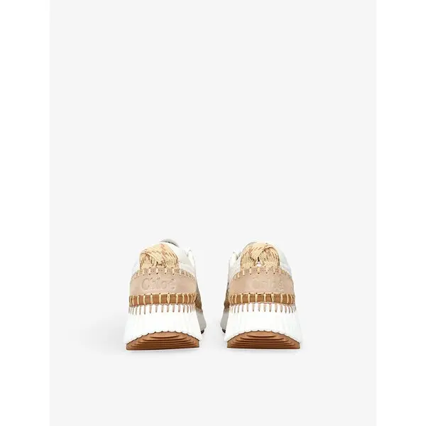 Chloé Woven Lace-up Trainers - Brown/oth