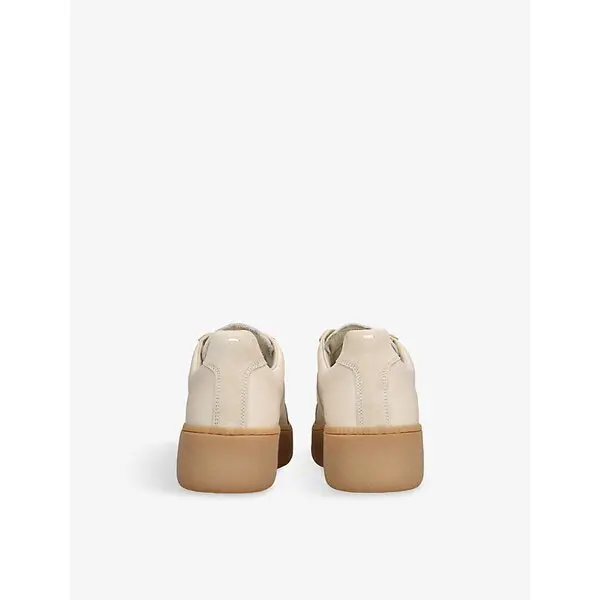 MAISON MARGIELA Replica Leather Trainers - Beige