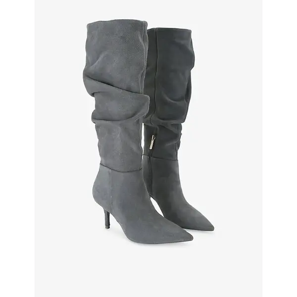 Carvela Spirit Slouch Suede Heeled Knee-high Boots