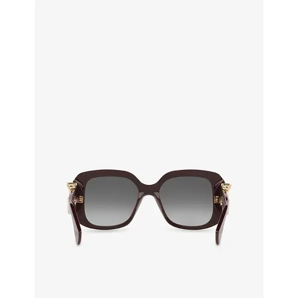 Cartier Panthère-c Square-frame Acetate Sunglasses