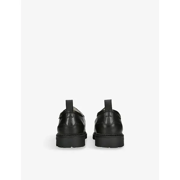 DUKE + DEXTER Moby Lace-up Leather Loafer Boots - Black