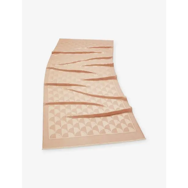 BVLGARI Calla Maxi Silk And Wool-blend Stole - Pink