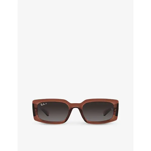 Ray-ban Rb4395 Kiliane Pillow-frame Acetate Sunglasses - Brown