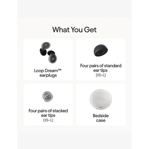 SMARTECH Loop Dream Earplugs For Sleep - Black