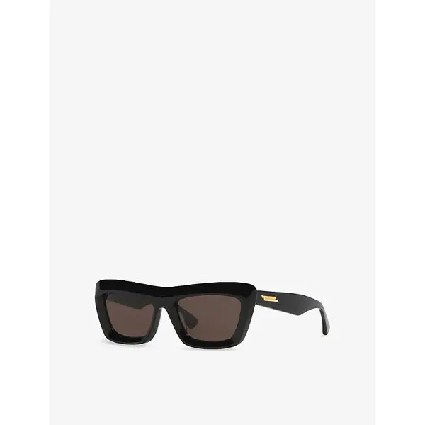 Bottega Veneta Bv1283s Rectangular-frame Sunglasses