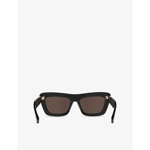 Bottega Veneta Bv1283s Rectangular-frame Sunglasses