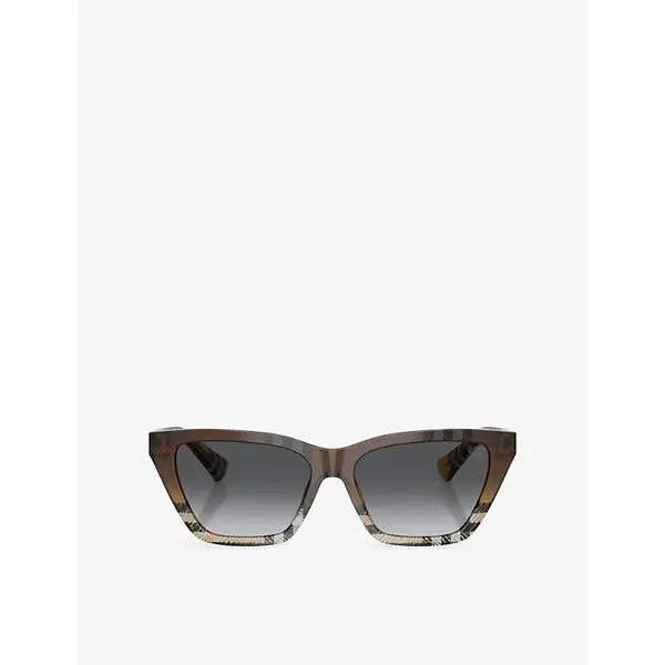 Burberry Be4468 Cat-eye Acetate Sunglasses - Brown