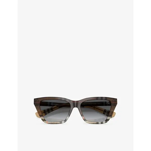 Burberry Be4468 Cat-eye Acetate Sunglasses - Brown