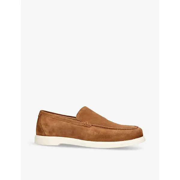 LOAKE Tuscany Suede Slip-on Loafers - Brown