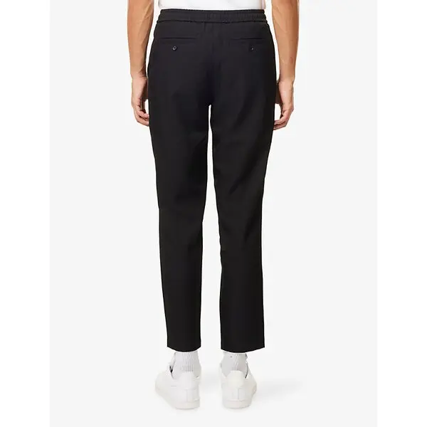 NOBL Hudson Drawstring Woven Trousers - Black