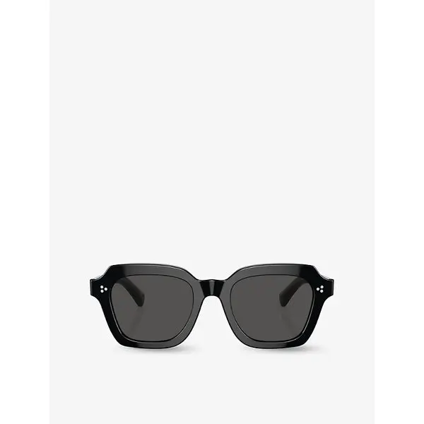 Oliver Spencer Kienna Square-frame Acetate Sunglasses - Black