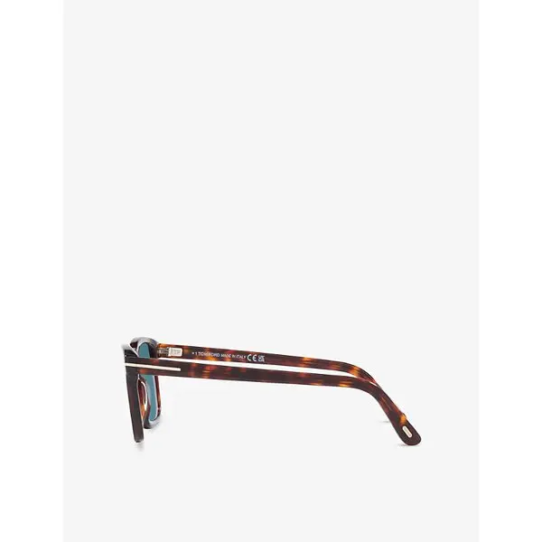 TOM FORD Ft1179 Barron Square-frame Acetate Sunglasses - Brown