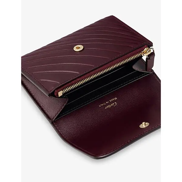 Cartier Panthère C De Mini Leather Wallet - Grape