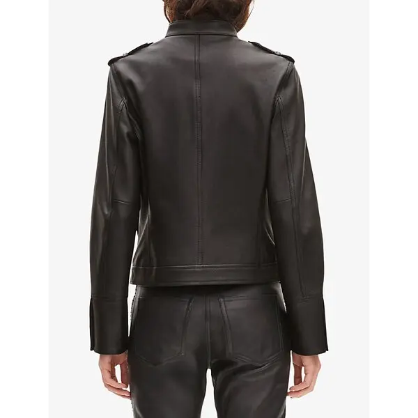 The Kooples Heritage Leather Jacket - Black