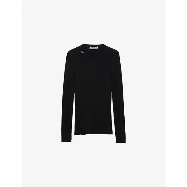 Prada Slim-fit Wool Jumper - Black