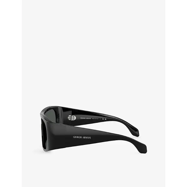 Giorgio Armani Rectangle Frame Acetate Sunglasses
