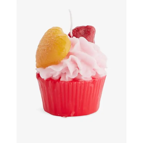 INTRONA Cupcake With Strawberry Wax Candle