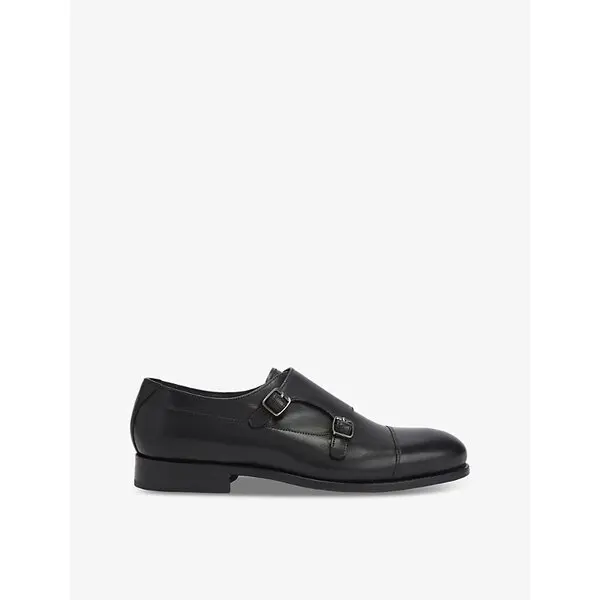 Kurt Geiger Sloane Leather Monk Strap Shoes