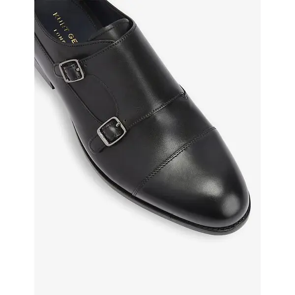 Kurt Geiger Sloane Leather Monk Strap Shoes