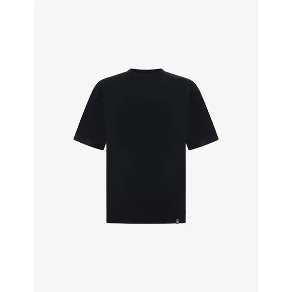 Boggi Milano S-cafè® Relaxed-fit Stretch Cotton-blend T-shirt - Black