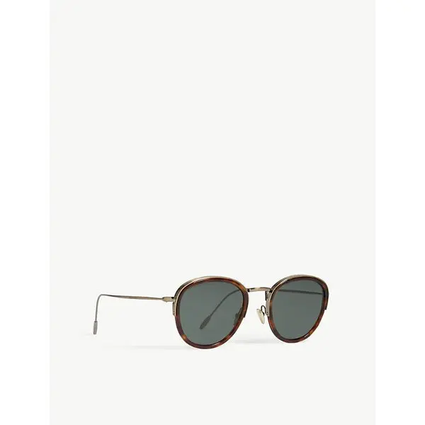 Giorgio Armani Round Frame Sunglasses - Havana