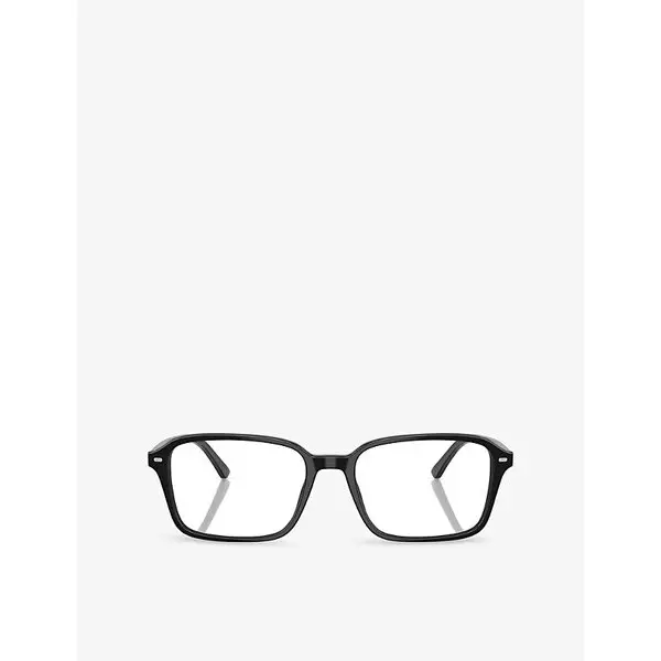 Ray-ban Raimond Square-frame Acetate Eyeglasses - Black
