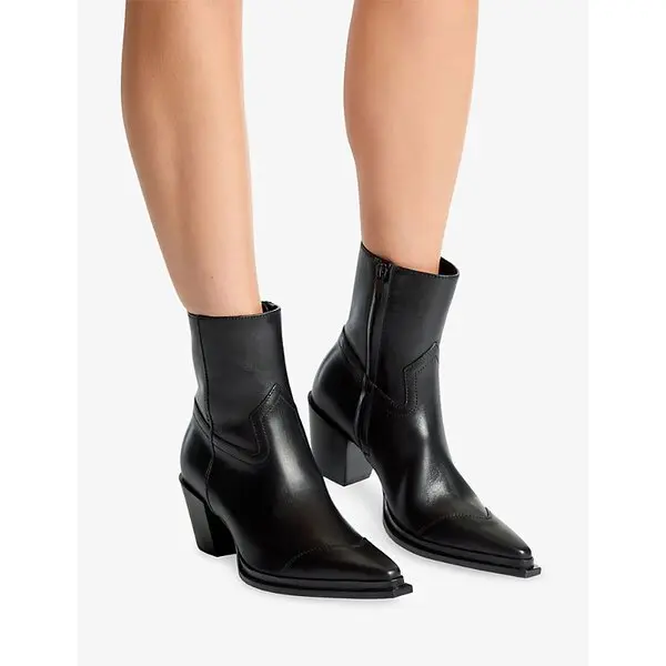 JIMMY CHOO Cece 60 Leather Heeled Ankle Boots