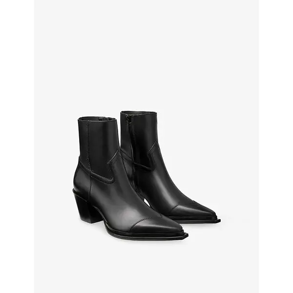 JIMMY CHOO Cece 60 Leather Heeled Ankle Boots
