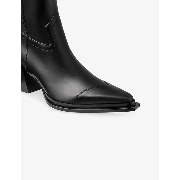 JIMMY CHOO Cece 60 Leather Heeled Ankle Boots