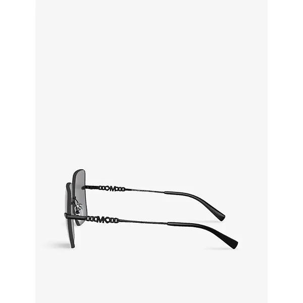 Michael Kors Quebec Square-frame Metal Sunglasses - Grey