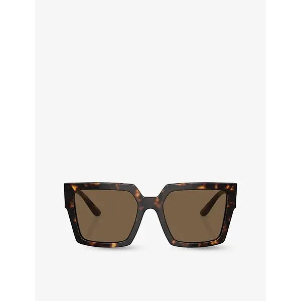 Dolce & Gabbana Square Frame Acetate Sunglasses - Brown