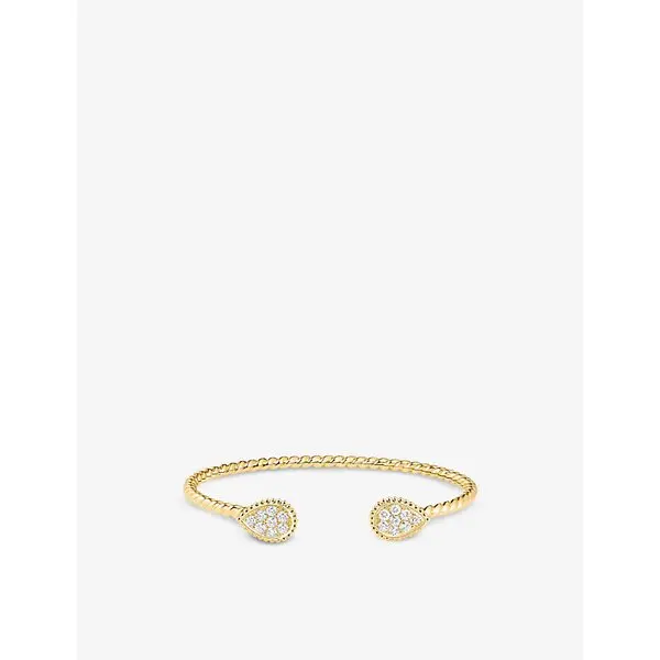 Boucheron Serpent Boh&egrave;me Diamants S 18ct -gold And 0.64ct Round Diamond Bangle - Yellow