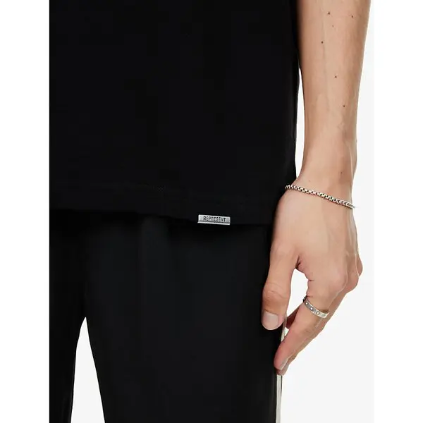 REPRESENT Script Short-sleeves Oversized Cotton-jersey T-shirt - Black