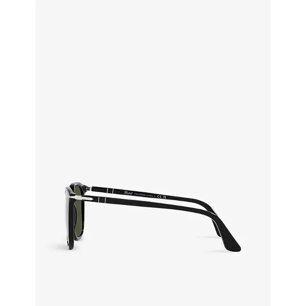 Persol Round-frame Acetate Sunglasses - Black
