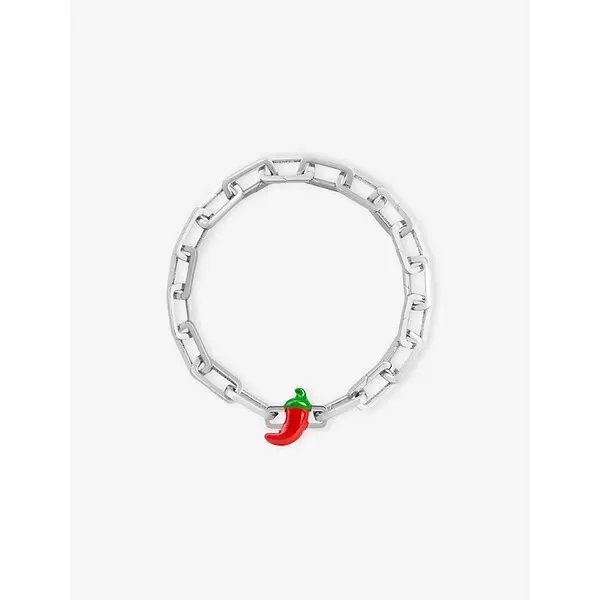 POUBEL Chilli Pepper Sterling And Enamel Charm